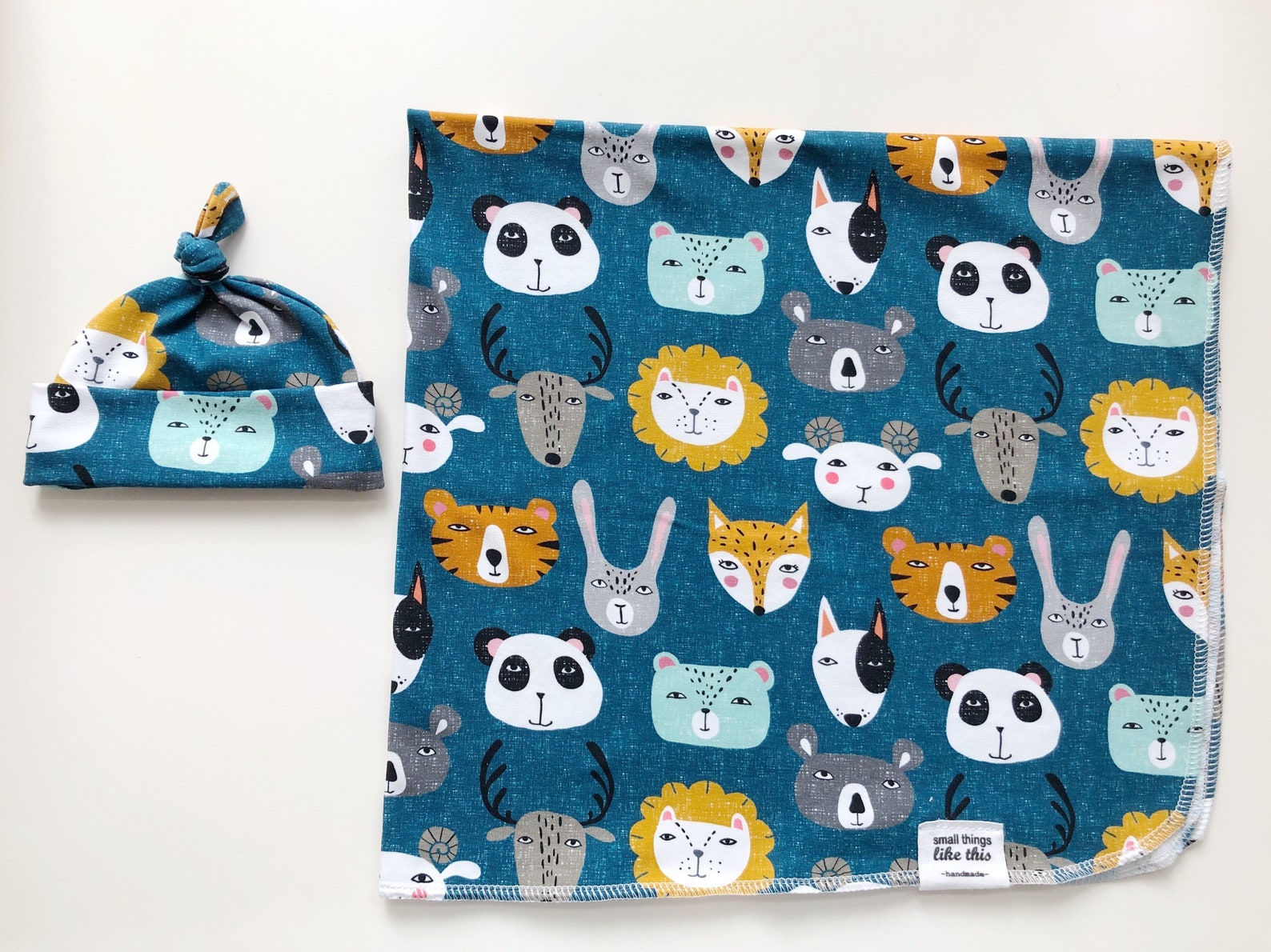 Organic Receiving Blanket Set Newborn Baby Boy With Matching - Etsy