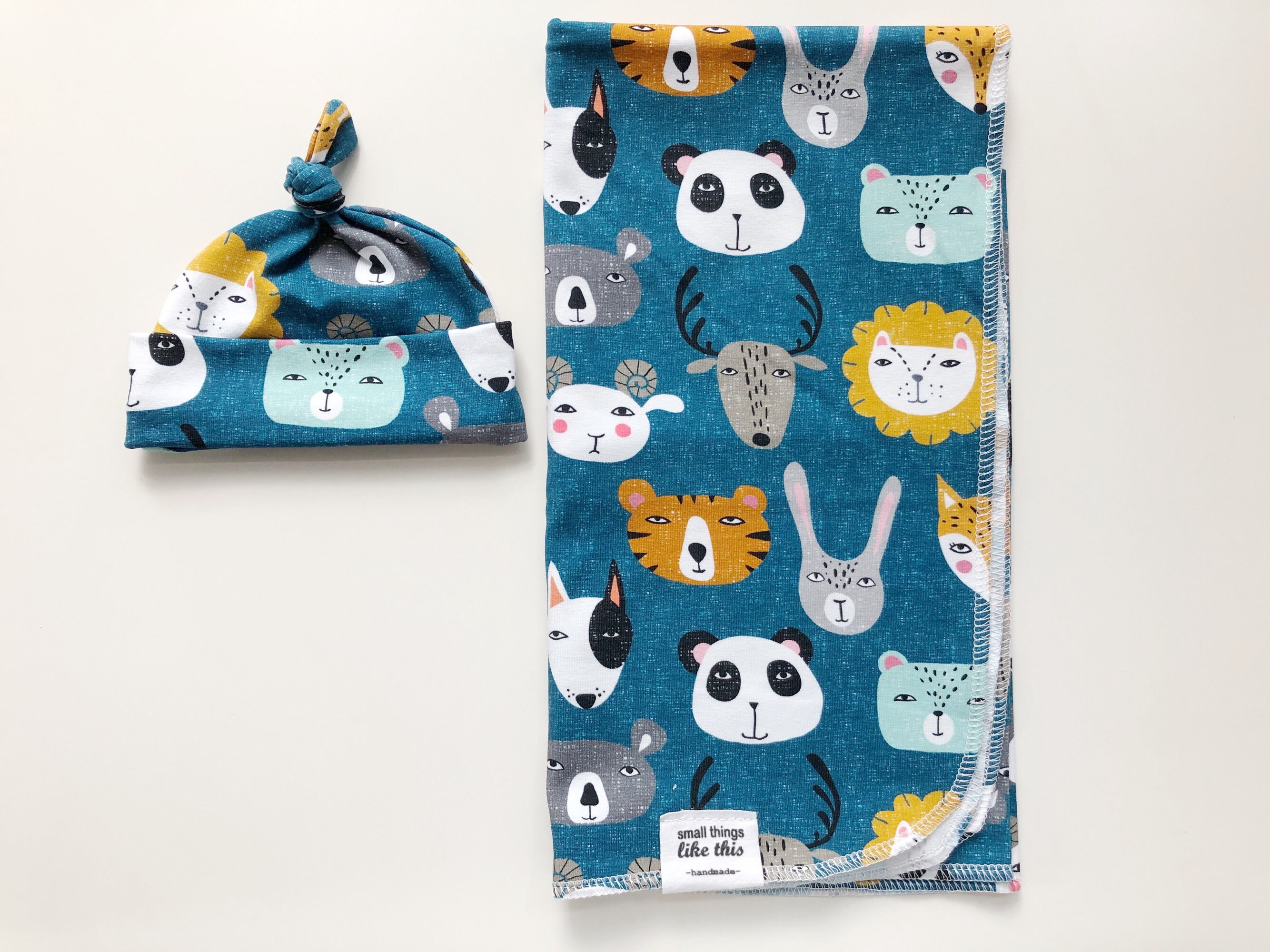 Organic Receiving Blanket Set Newborn Baby Boy With Matching - Etsy