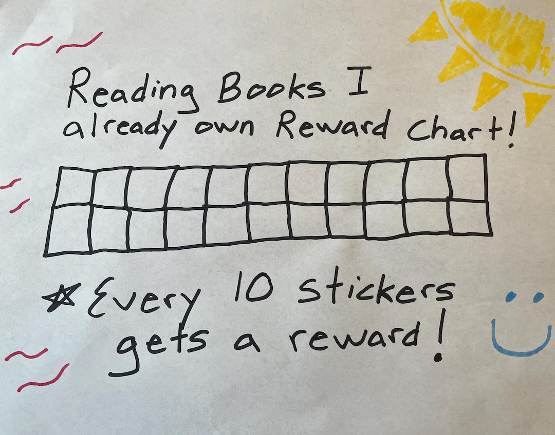 Printable Reading Reward Chart! Married.bookworms! - Etsy