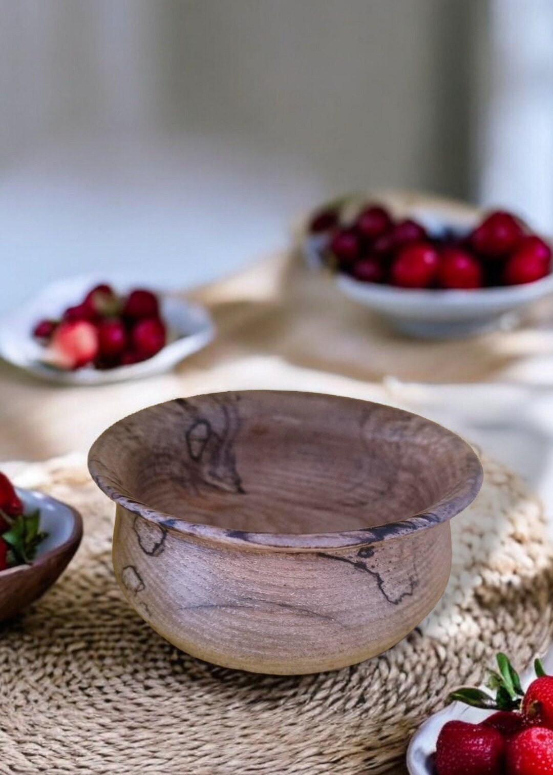 Spalted Ash Decorative Rustic Ornamental Home Living Woodturning Wood ...