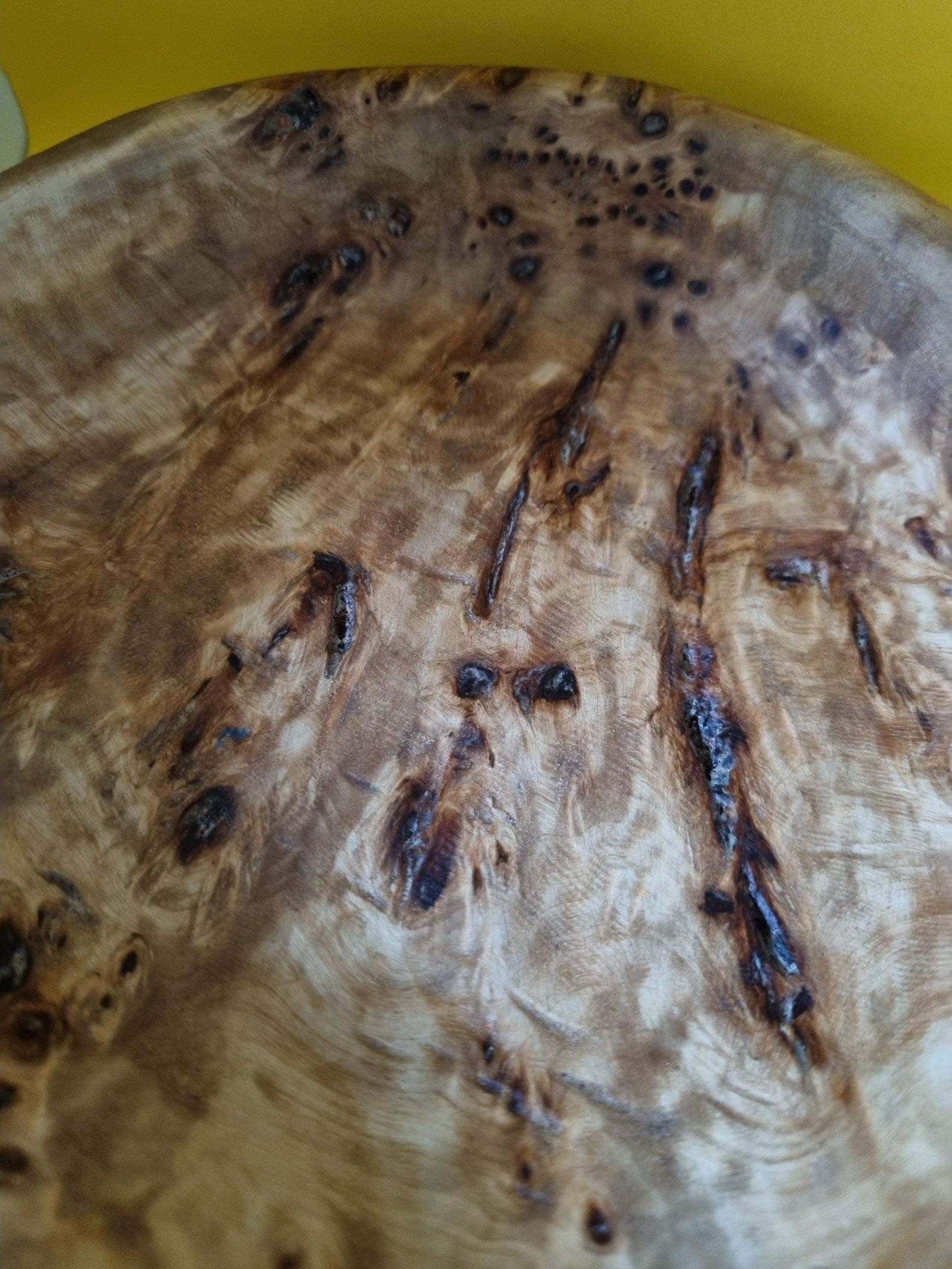 Rustic Tulip Wood Burr Natural Live Edge Bowl Decorative Bespoke ...