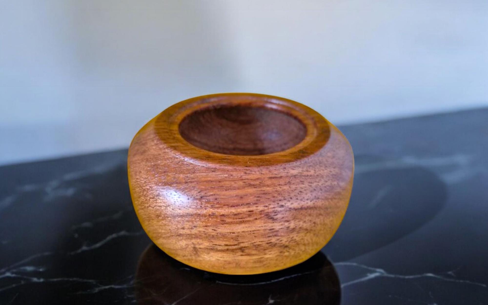 Natural Wild Mango Wood Turned Bowl Decorative Figured Ornamental Room ...