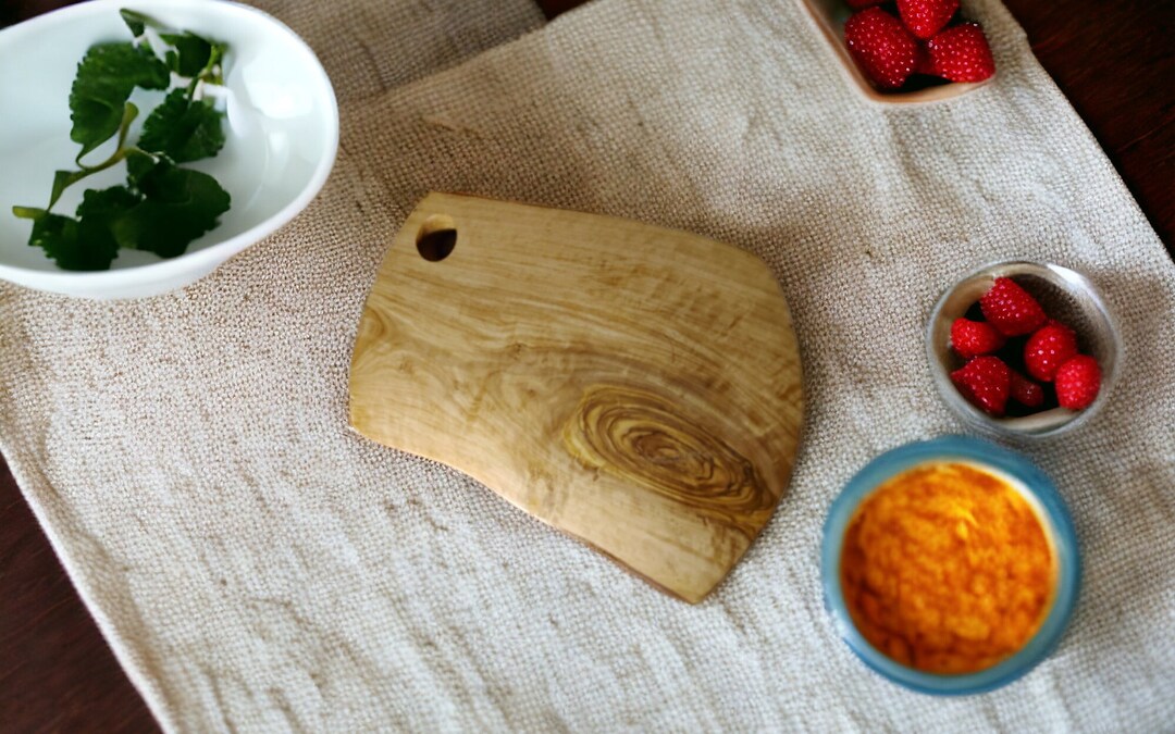 Rustic Olivewood Charcuterie Board Cheese Nibbles Table Food Platter ...