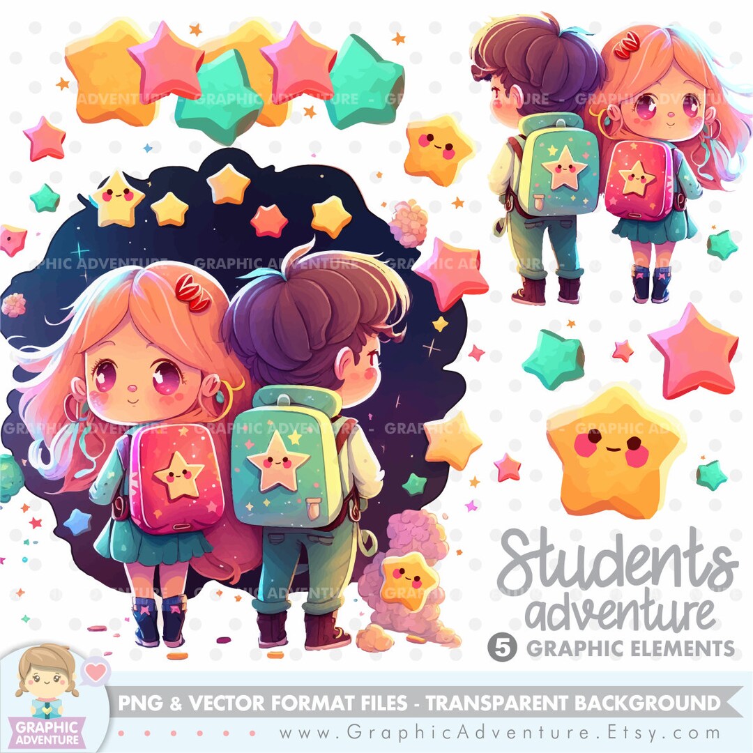 Students Clipart, School Kids, School Clipart, Back to School Clipart ...
