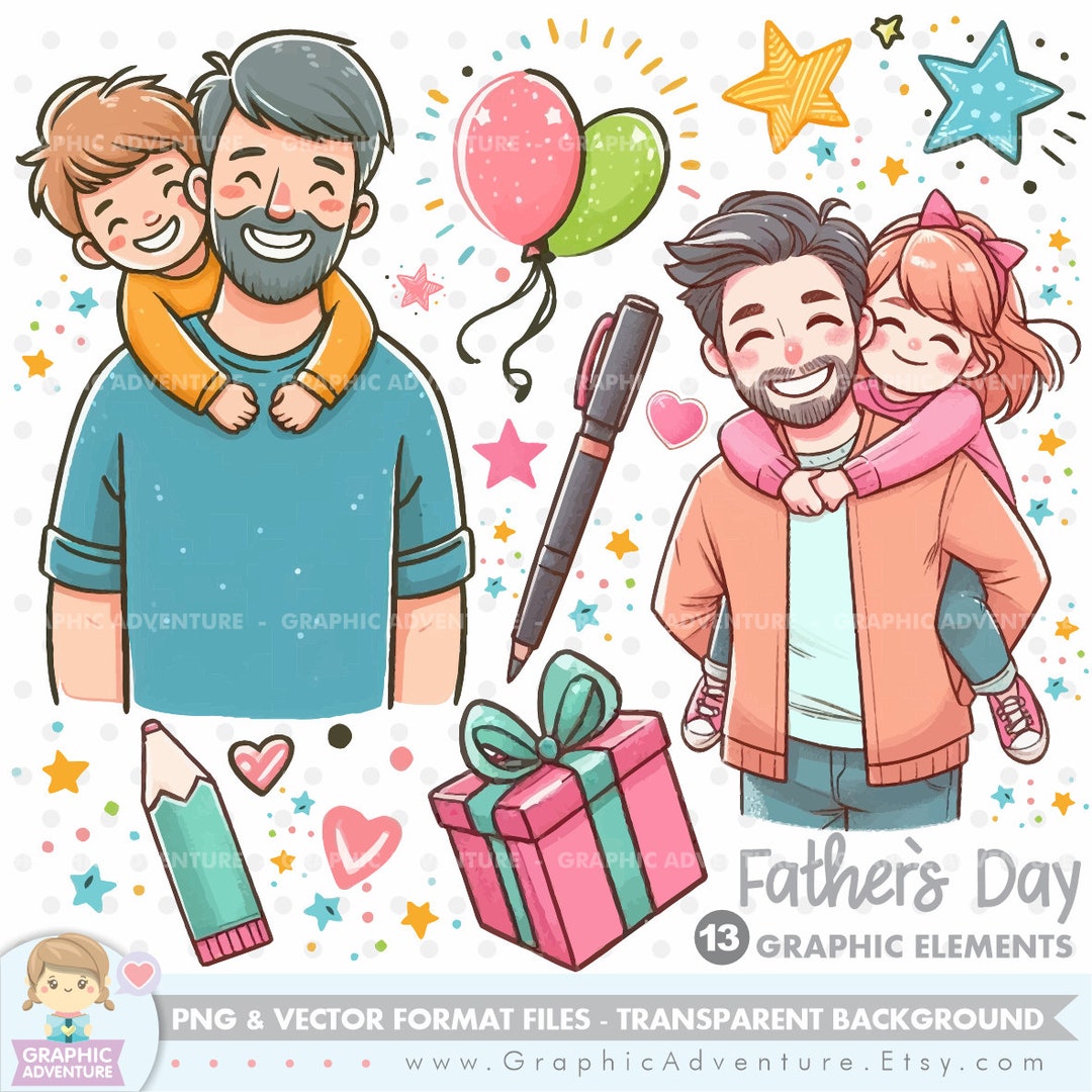 Father Clipart, Father Graphics, Dad Clipart, Dad and Son, Dad and ...