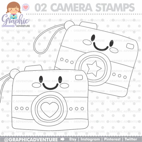 Camera Stamps Photography Stamps Picture Stamp COMMERCIAL | Etsy