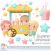 Summer Clipart Vector, Summer Clipart, Summer Party, Lemonade Stand ...