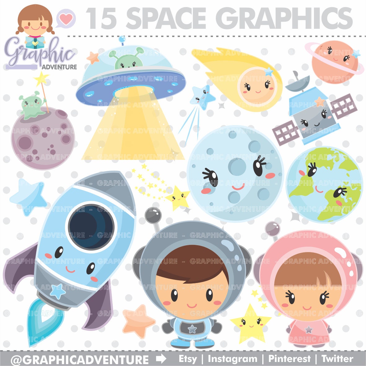 Papercraft Planet Clipart Rocket Clipart Outer Space Clip Art Space ...
