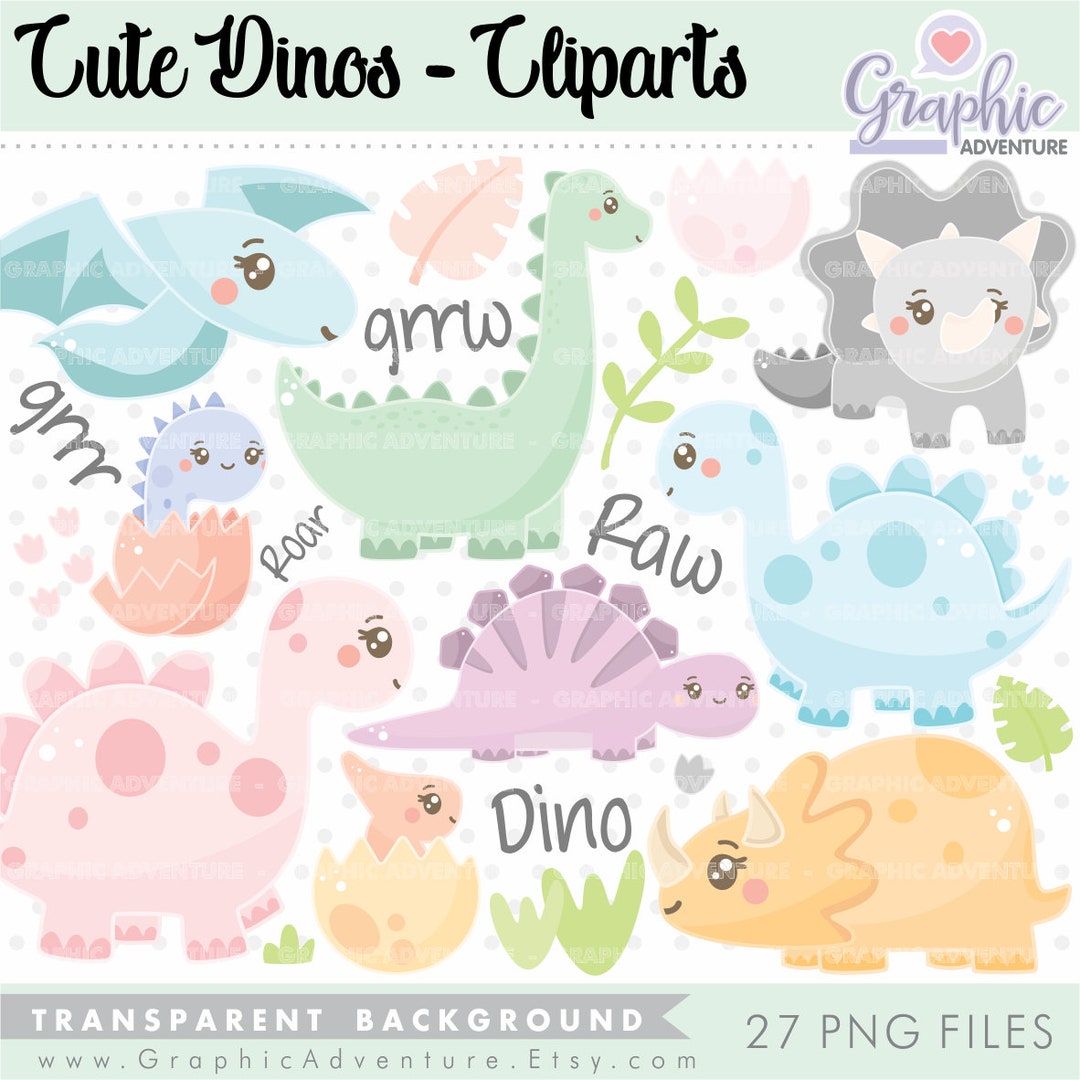 Dinosaur Clipart Jurassic Animal Clipart COMMERCIAL USE - Etsy Singapore