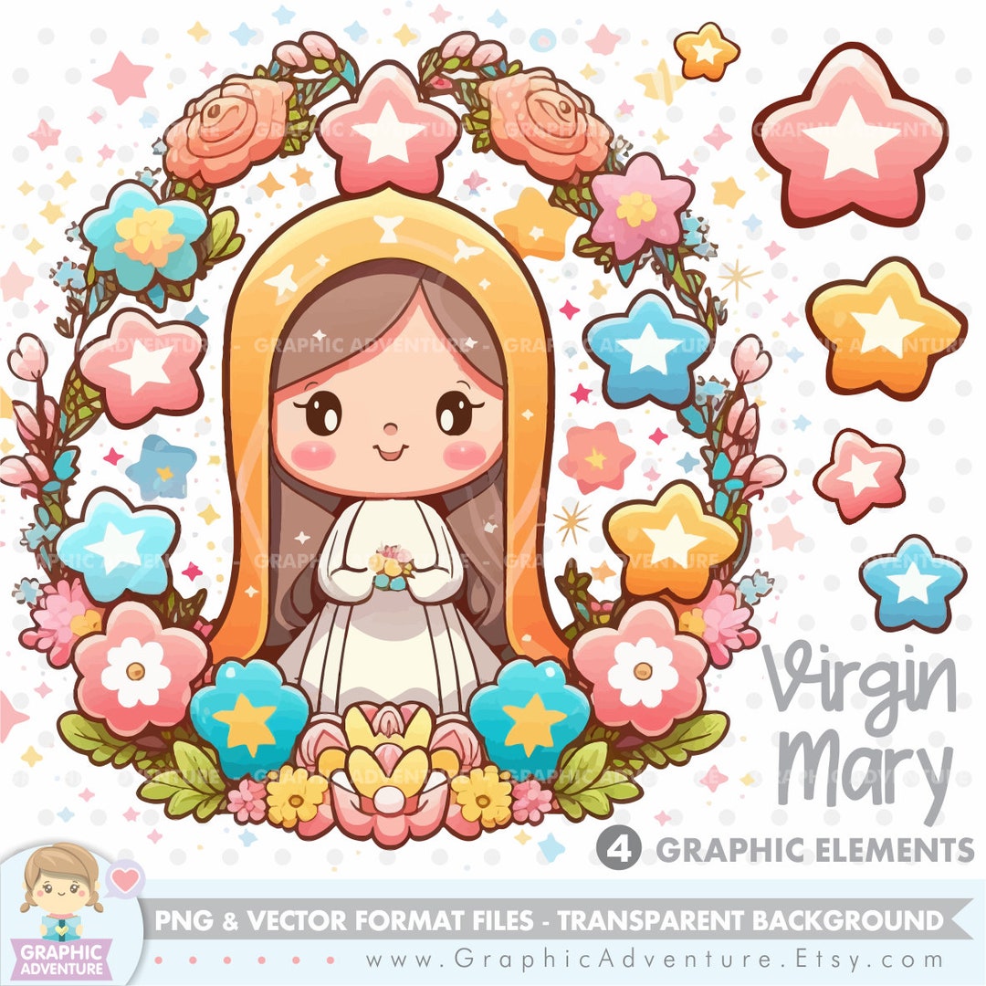 Virgin Mary Clipart, Catholic Clipart, Virgin Mary Graphics, Religious ...