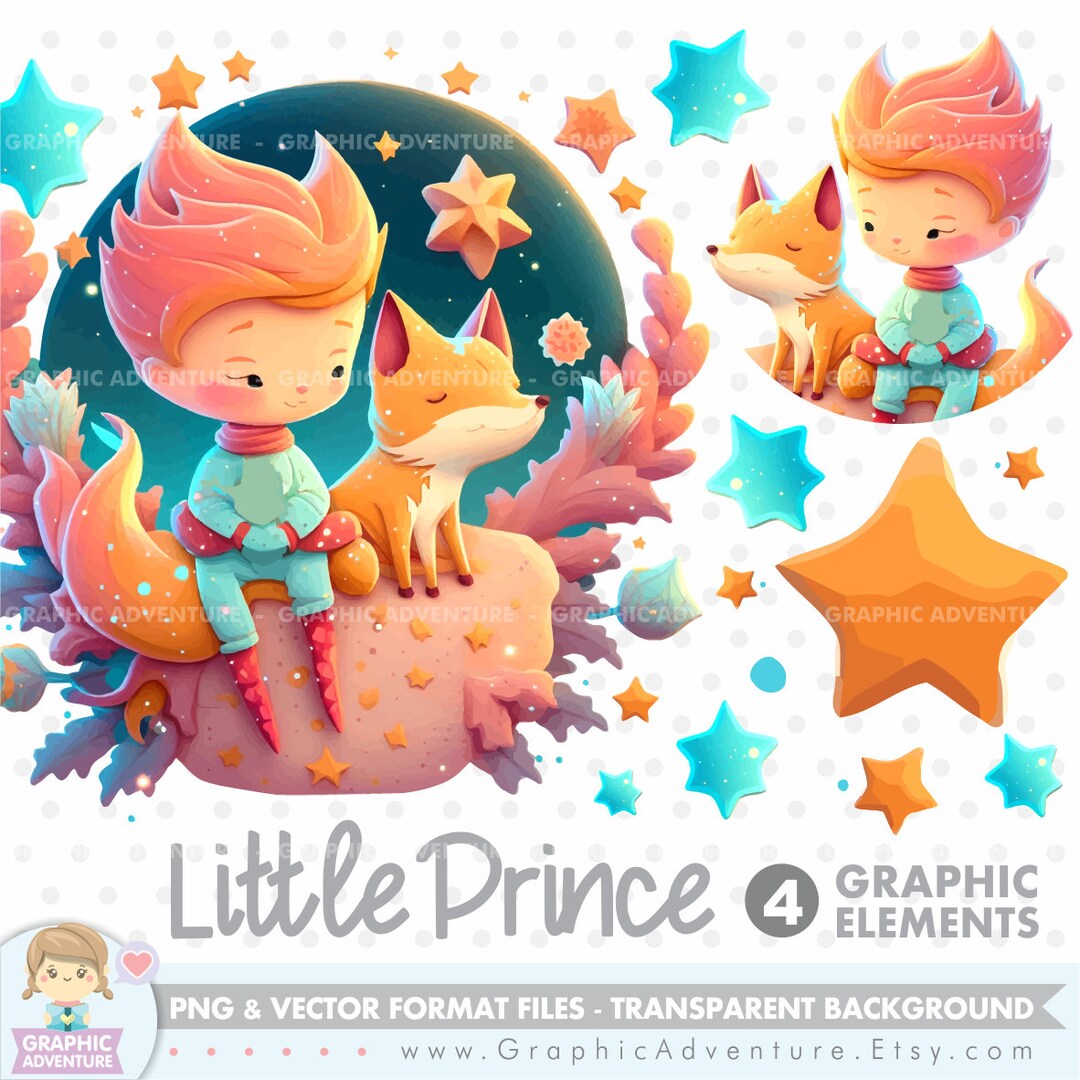 Little Prince, Cliparts, Little Pilot, Vector, Png, Illustrations, the ...