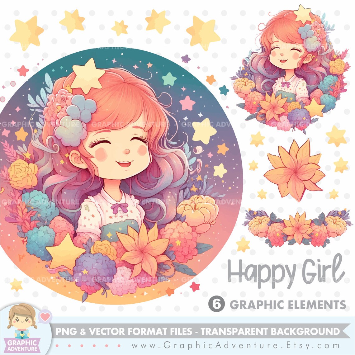 Girl Clipart Spring Girl Clipart Girl Clip Art Girl Clipart - Etsy