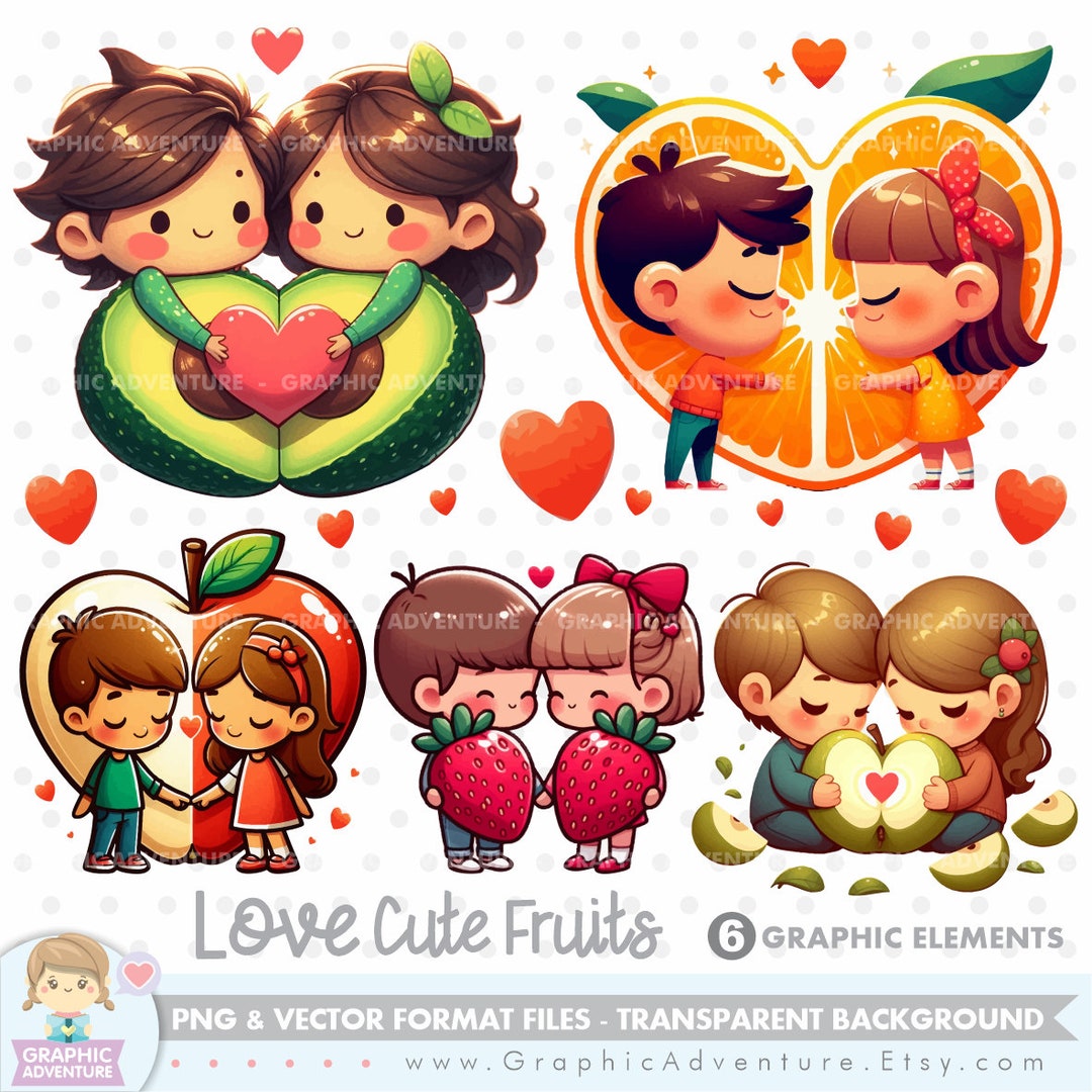 Valentine Clipart, Valentine Graphic, Couple Clipart Perfect Pair, Food ...