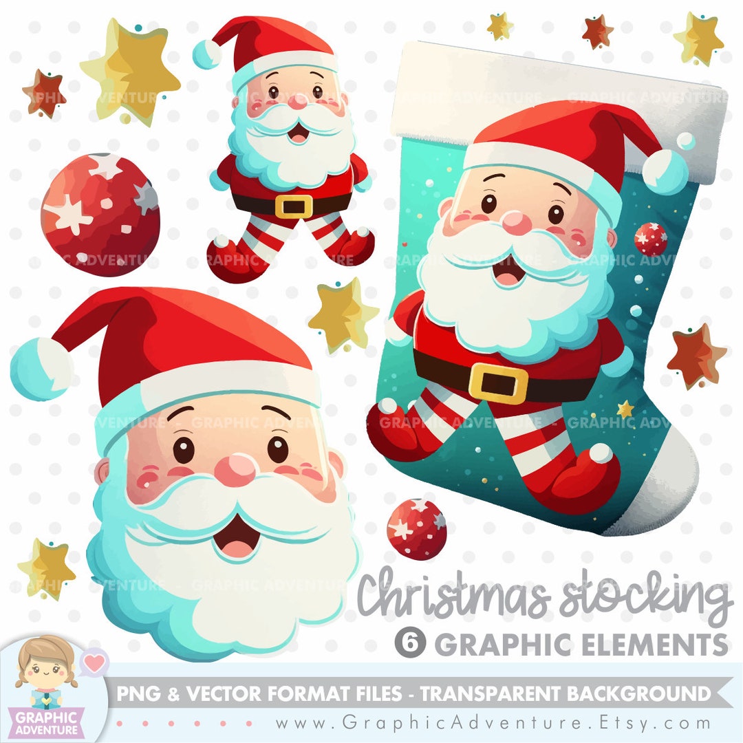 Christmas Socks, Clipart, Christmas Clipart, Christmas Stocking Clipart ...