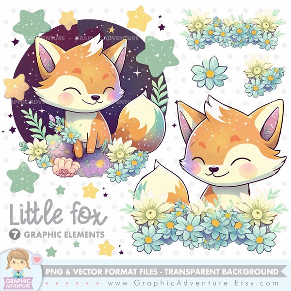 Fox Clip Art - Etsy