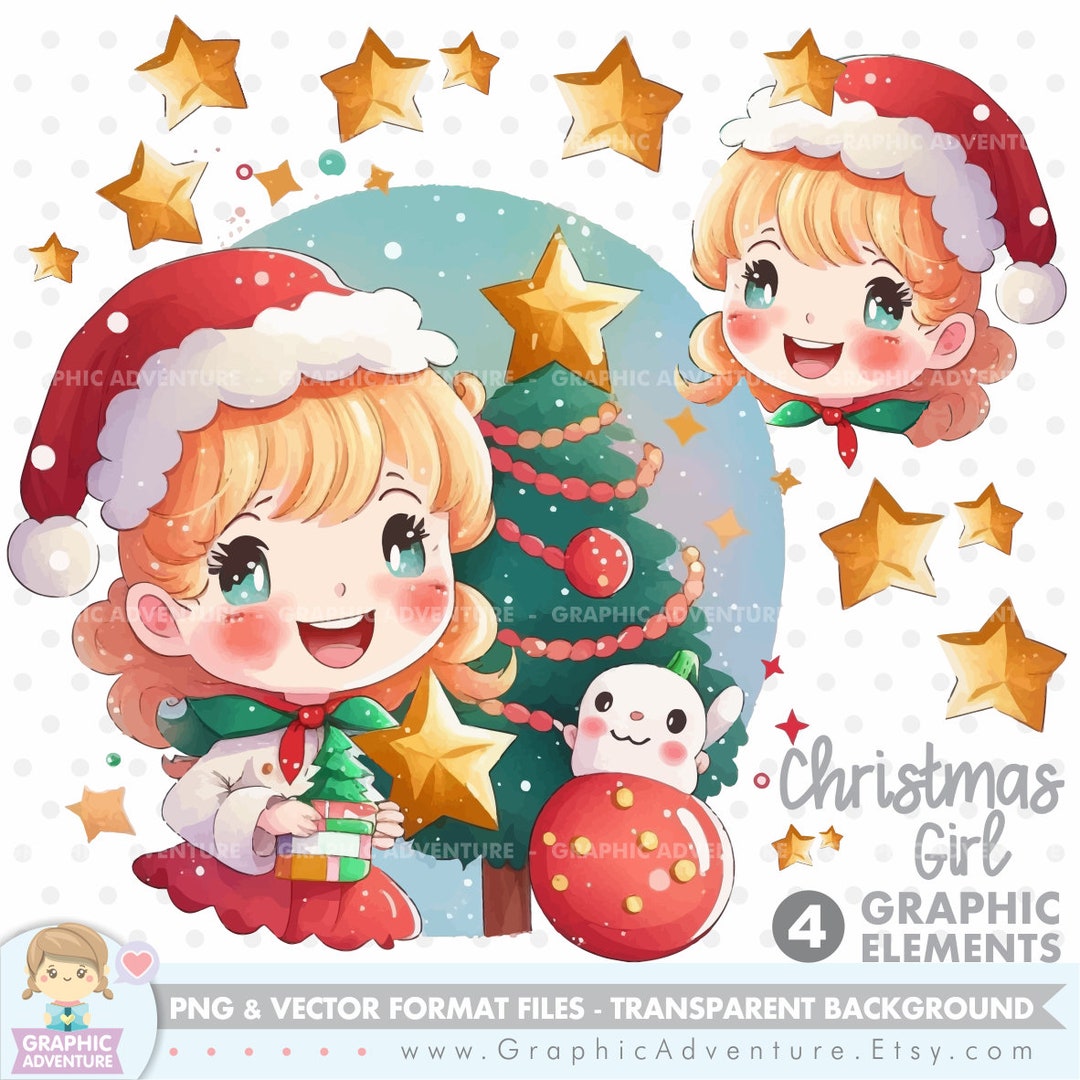 Christmas Girl, Clipart, Christmas Clipart, Season, Happy Holidays ...