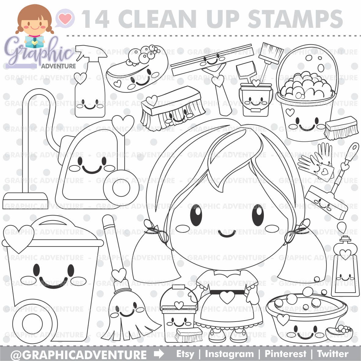 Digi Stamp Line drawing Digital Stamps Sweet&Wild Digital Stamps ...