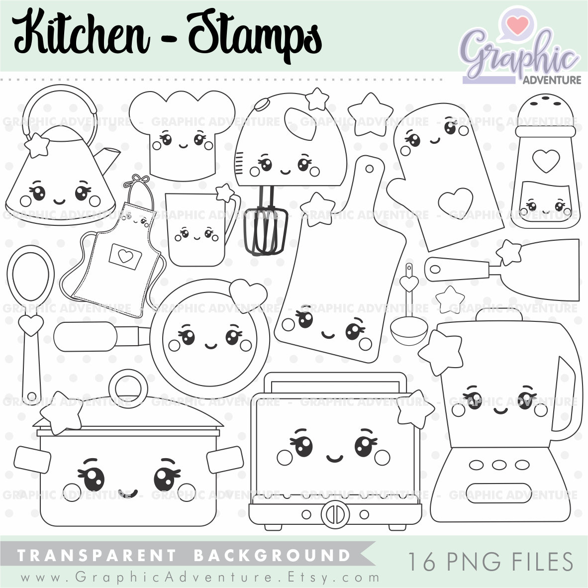 Kitchen Utensils Coloring Pages