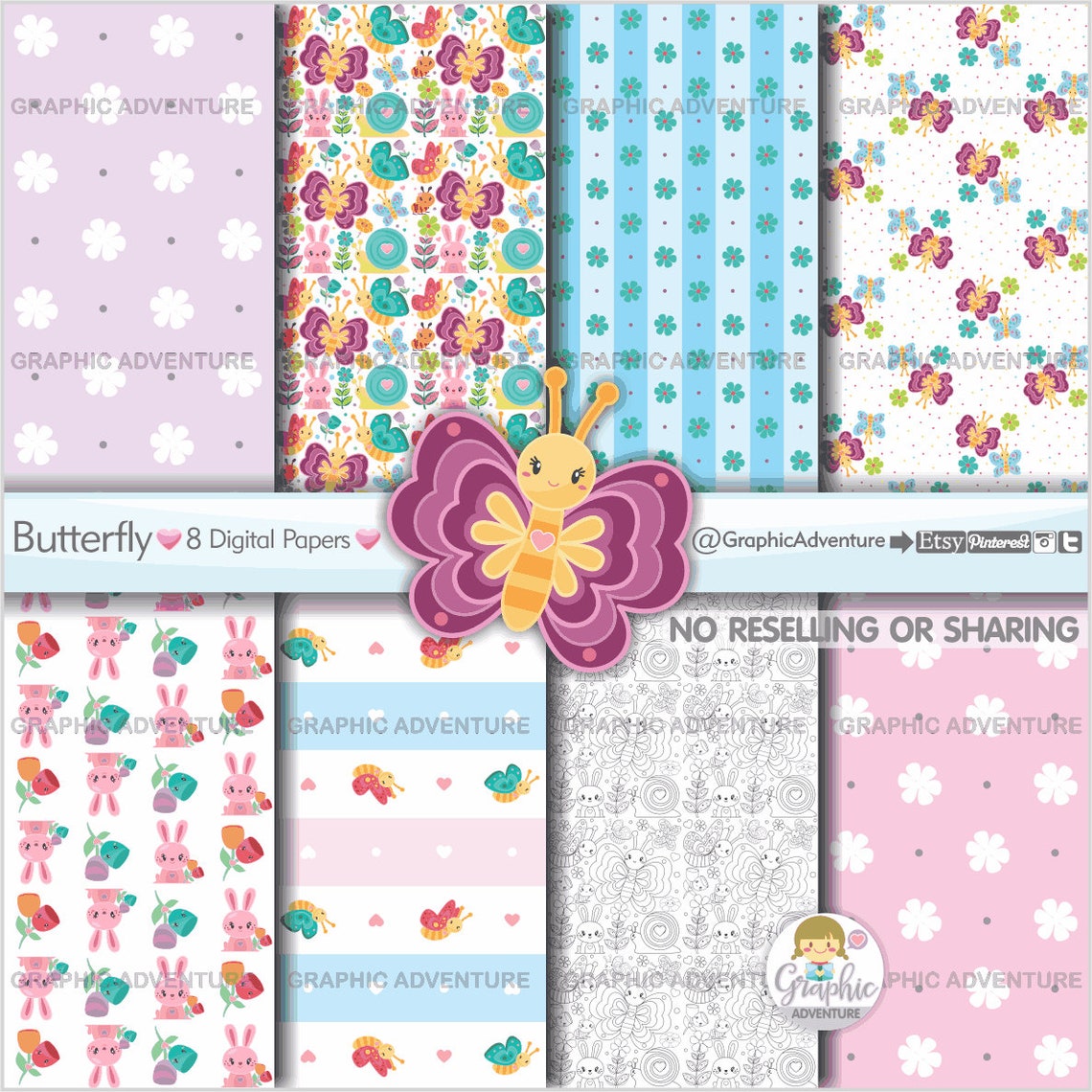 Spring Digital Paper Spring Pattern COMMERCIAL USE | Etsy