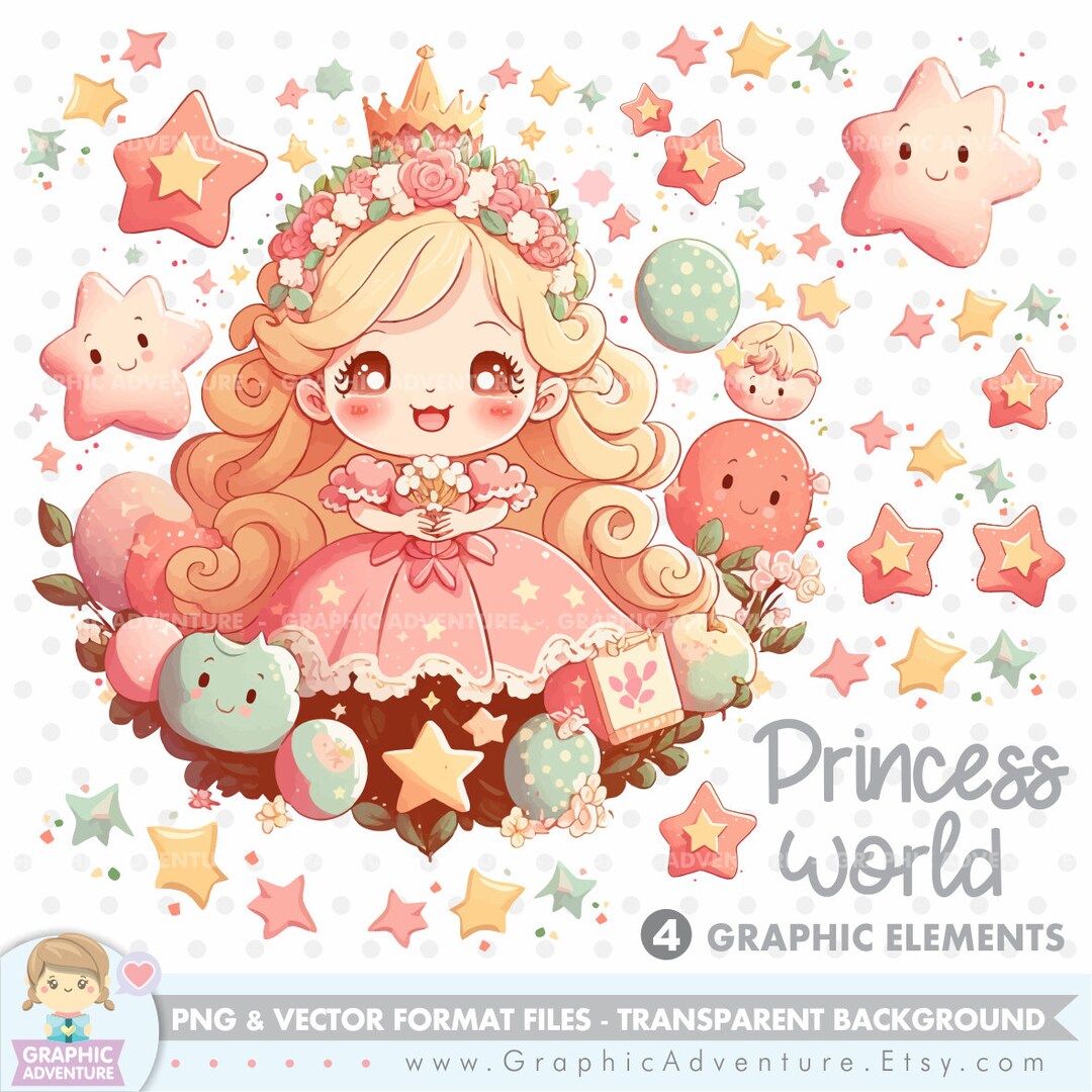 Princess Clipart, Princess Vector, Princess Graphics, Little Princess ...