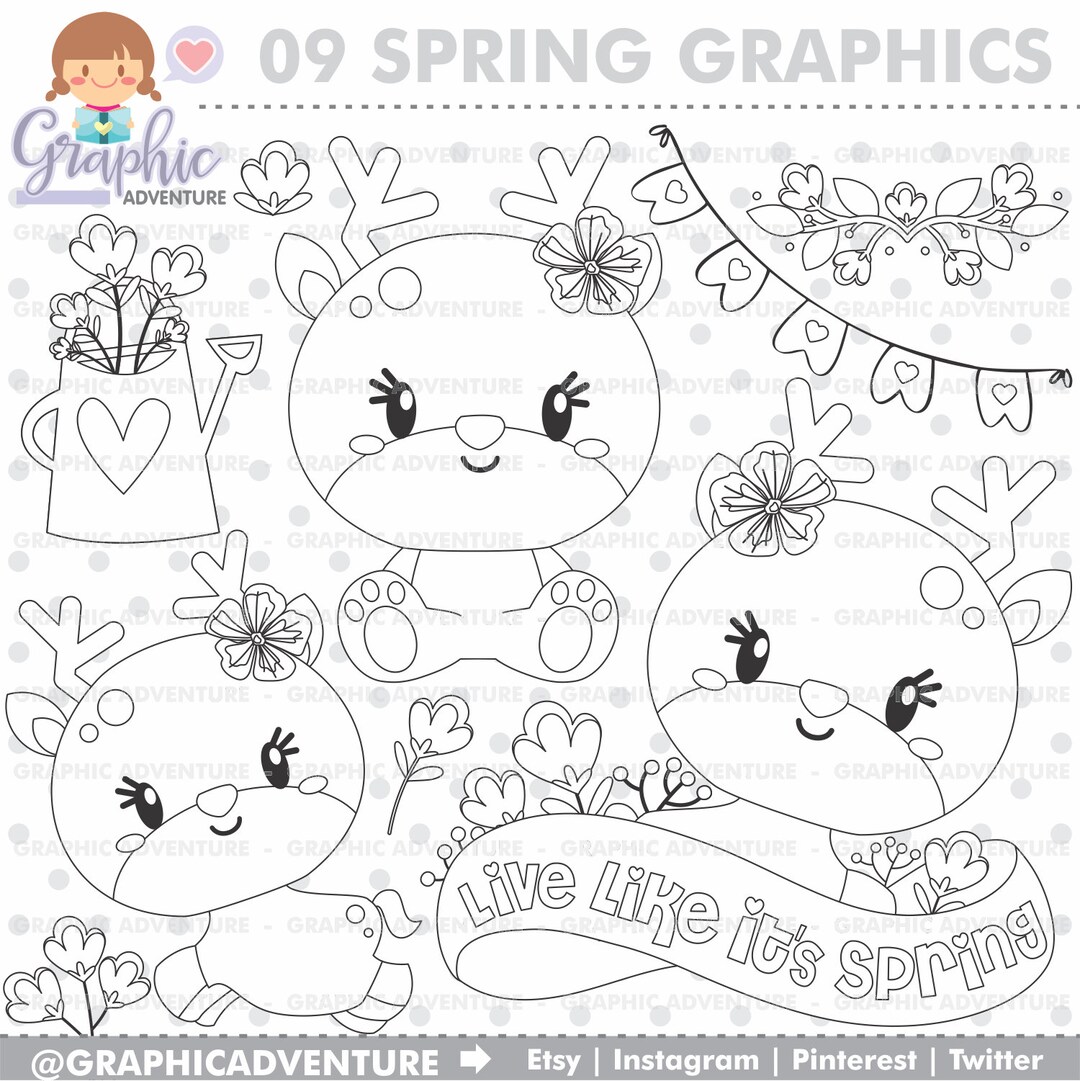 Spring Stamps Season Stamps Seasonal Stamps COMMERCIAL USE - Etsy