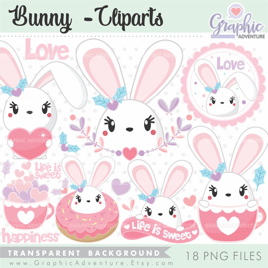 Valentine's Day Clipart Valentine's Day Valentines | Etsy