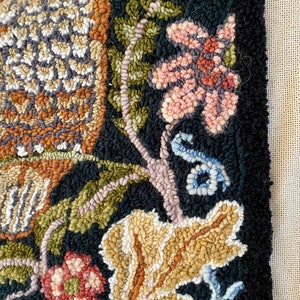 Rug Hooking Pattern, "william Morris Owl': PAPER PATTERN, Gridded ...