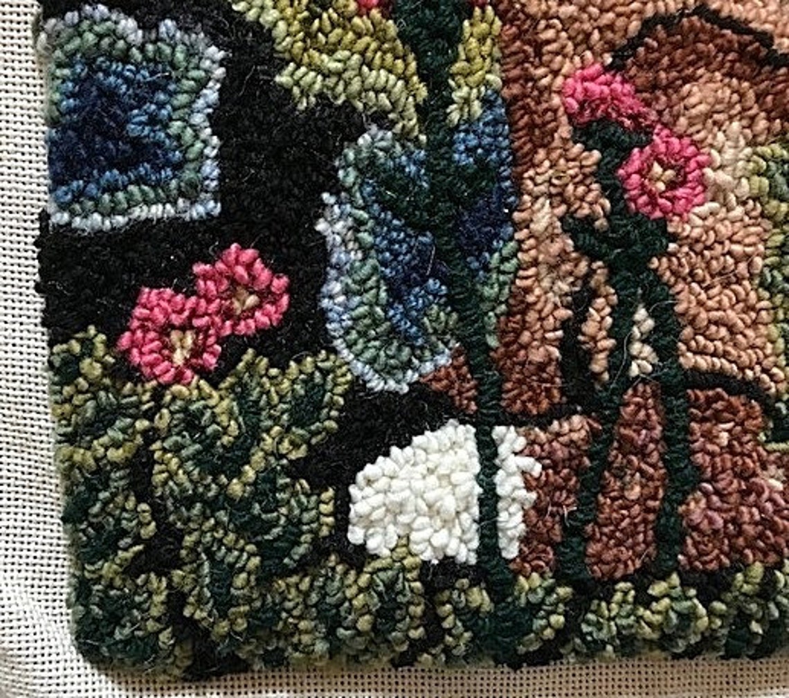 Rug Hooking Pattern William Morris Fox PAPER PATTERN | Etsy