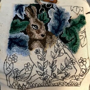 Rug Hooking Pattern, William Morris 'the Hare': PAPER PATTERN, Gridded ...