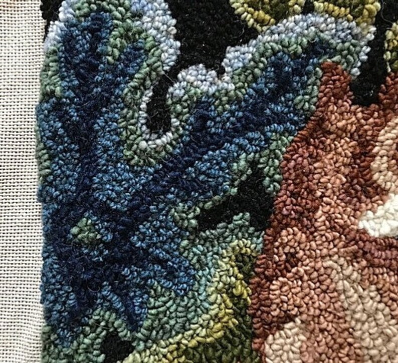 Rug Hooking Pattern William Morris Fox PAPER PATTERN | Etsy