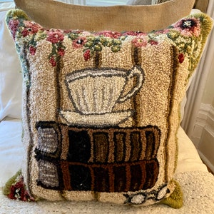 Rug Hooking Pattern, ‘book Drunkard’ PAPER PATTERN, Gridded Tracing ...