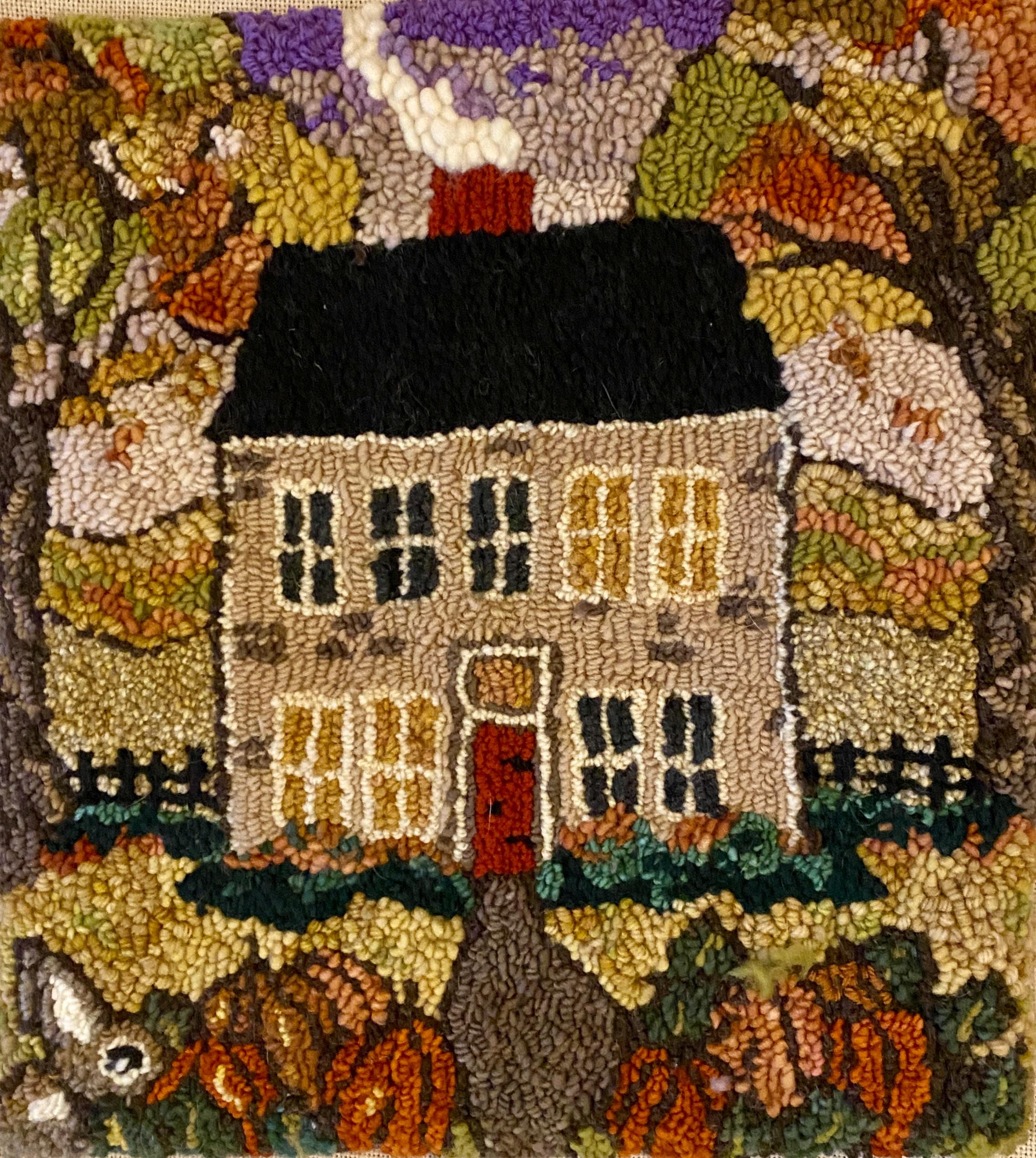 Rug Hooking Pattern, ‘the Seasons: Fall', Gridded Tracing Fabric ...