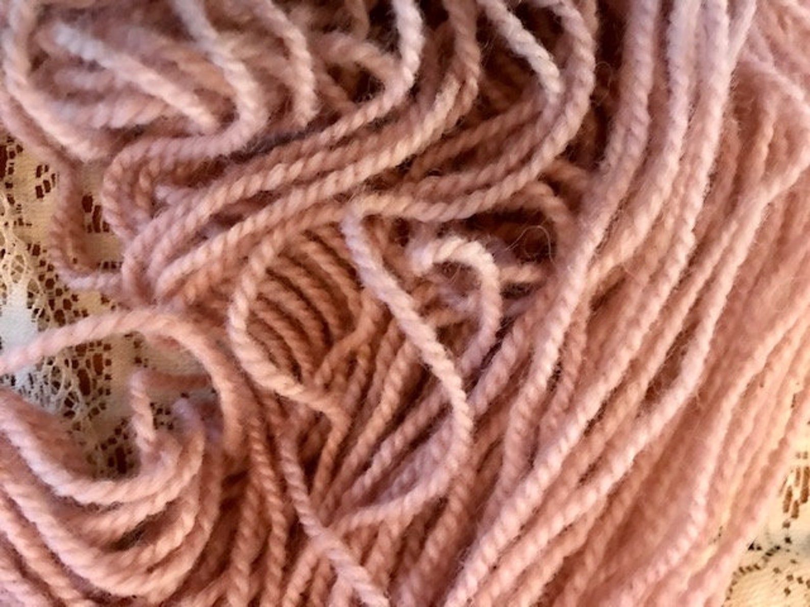 Dark Skin Tone: Hand Dyed 2 Ply Wool Yarn. Great for Rug - Etsy UK