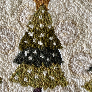 Rug Hooking Pattern, 'nature's Christmas' PAPER PATTERN, Gridded ...