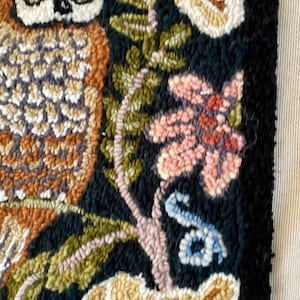 Rug Hooking Pattern, "william Morris Owl': PAPER PATTERN, Gridded ...
