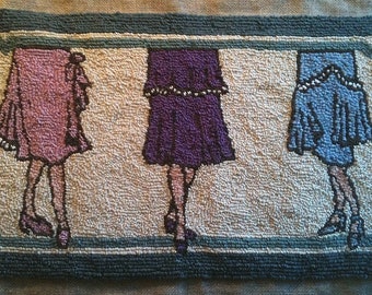 Rug Hooking Pattern, the Day After Halloween: PAPER PATTERN, Gridded ...