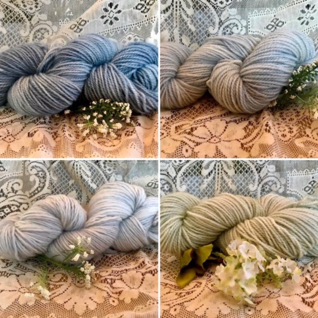 Beatrix Potter's Pallet 4 Colours: Hand Dyed, 2 or 3 Ply Wool Yarn ...