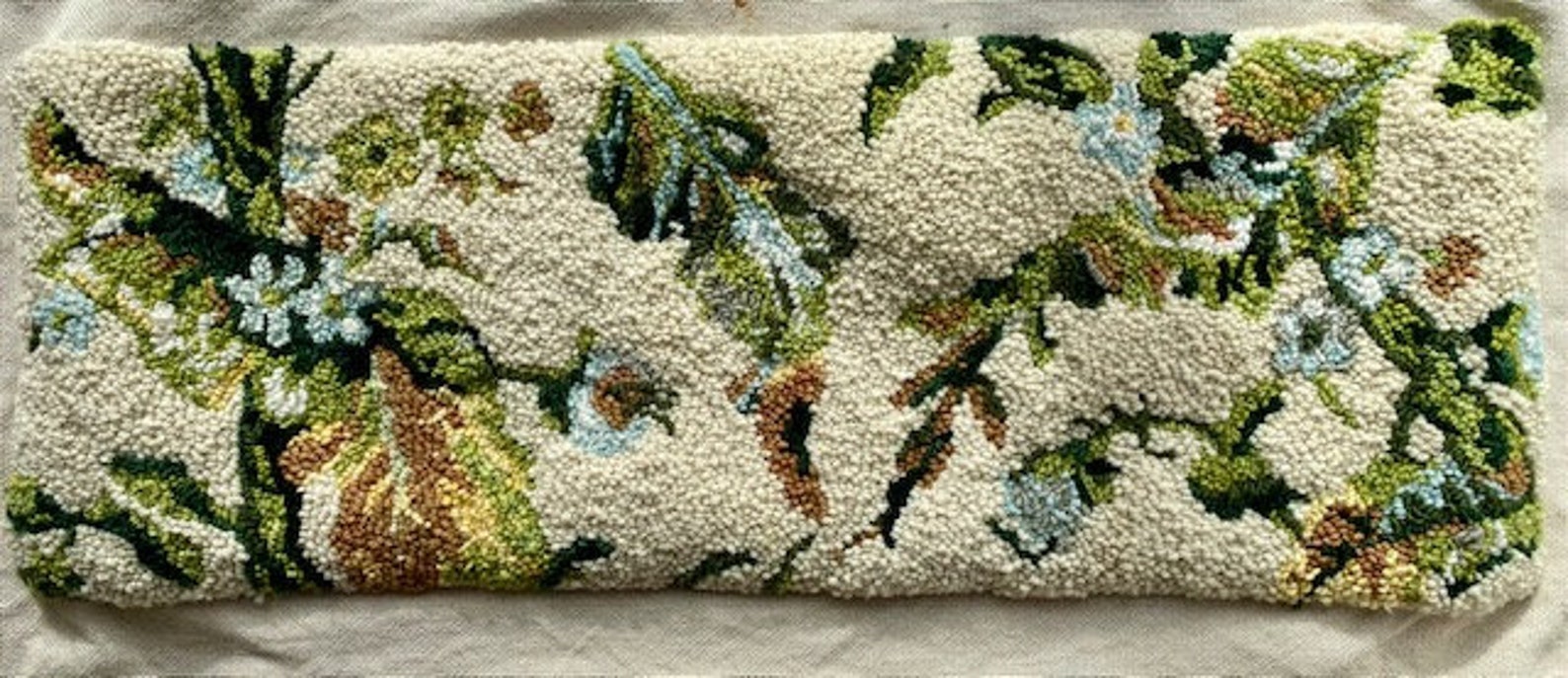 Rug Hooking Pattern floral Tapestry PAPER PATTERN Red Dot - Etsy