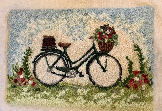 Rug Hooking Pattern emily the Librarian PAPER PATTERN | Etsy