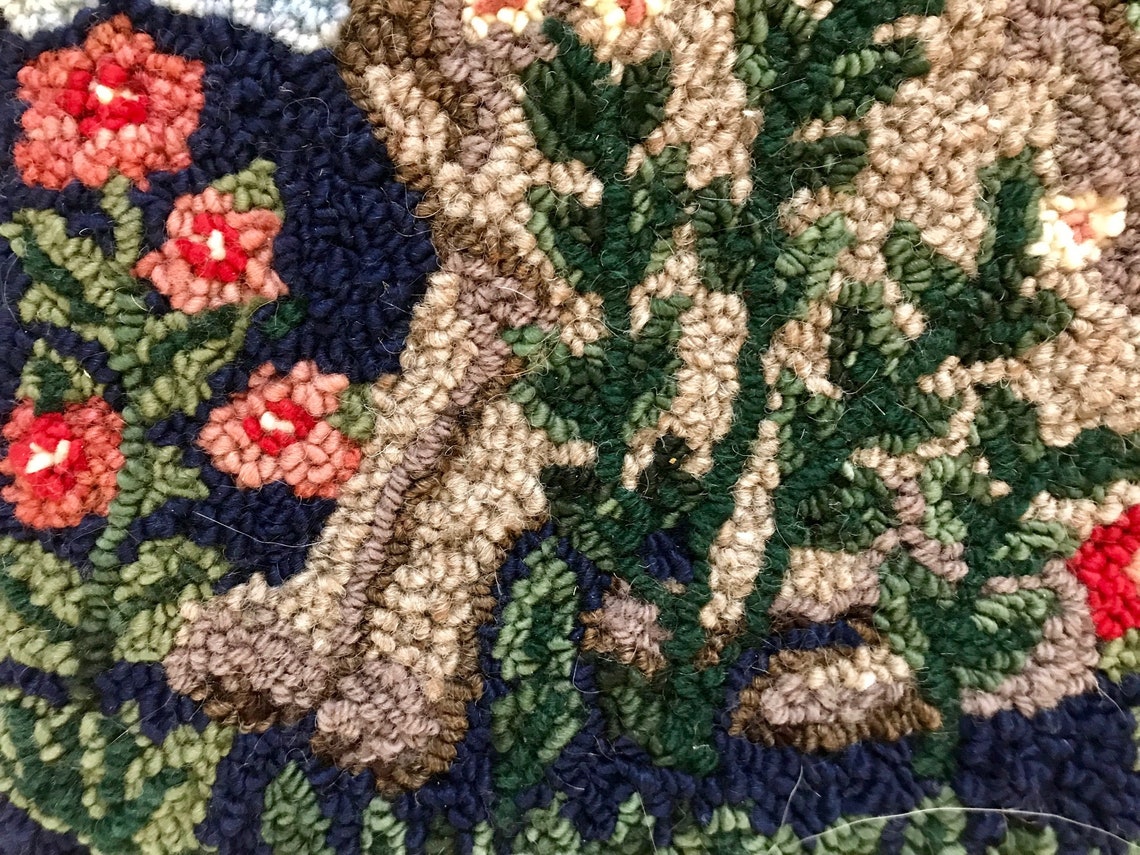 Rug Hooking Pattern, William Morris 'the Hare': PAPER PATTERN, Gridded ...