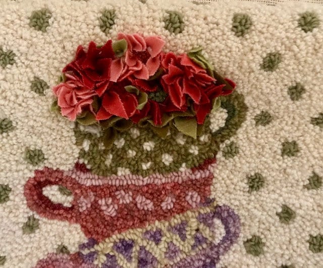 Rug Hooking Pattern, ‘floral China' PAPER PATTERN, Gridded Tracing ...