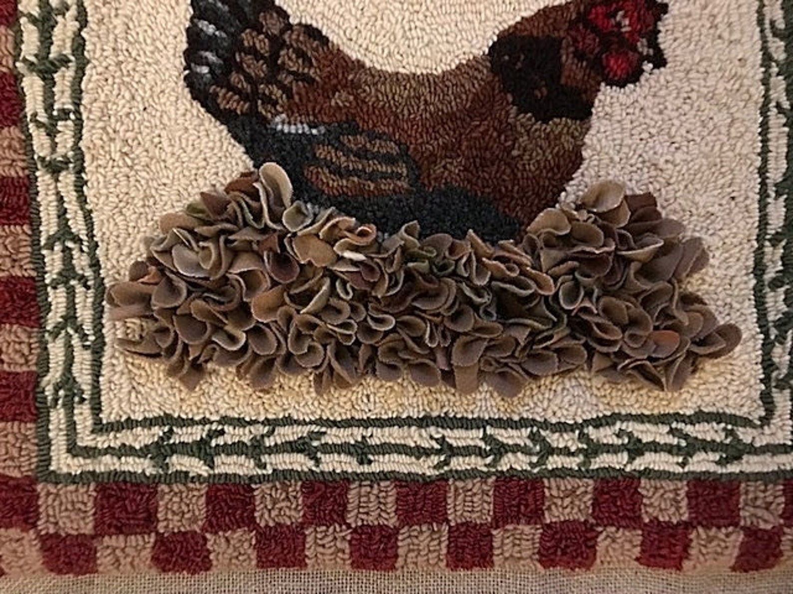 Rug Hooking Pattern 'brooding Hen' PAPER PATTERN - Etsy