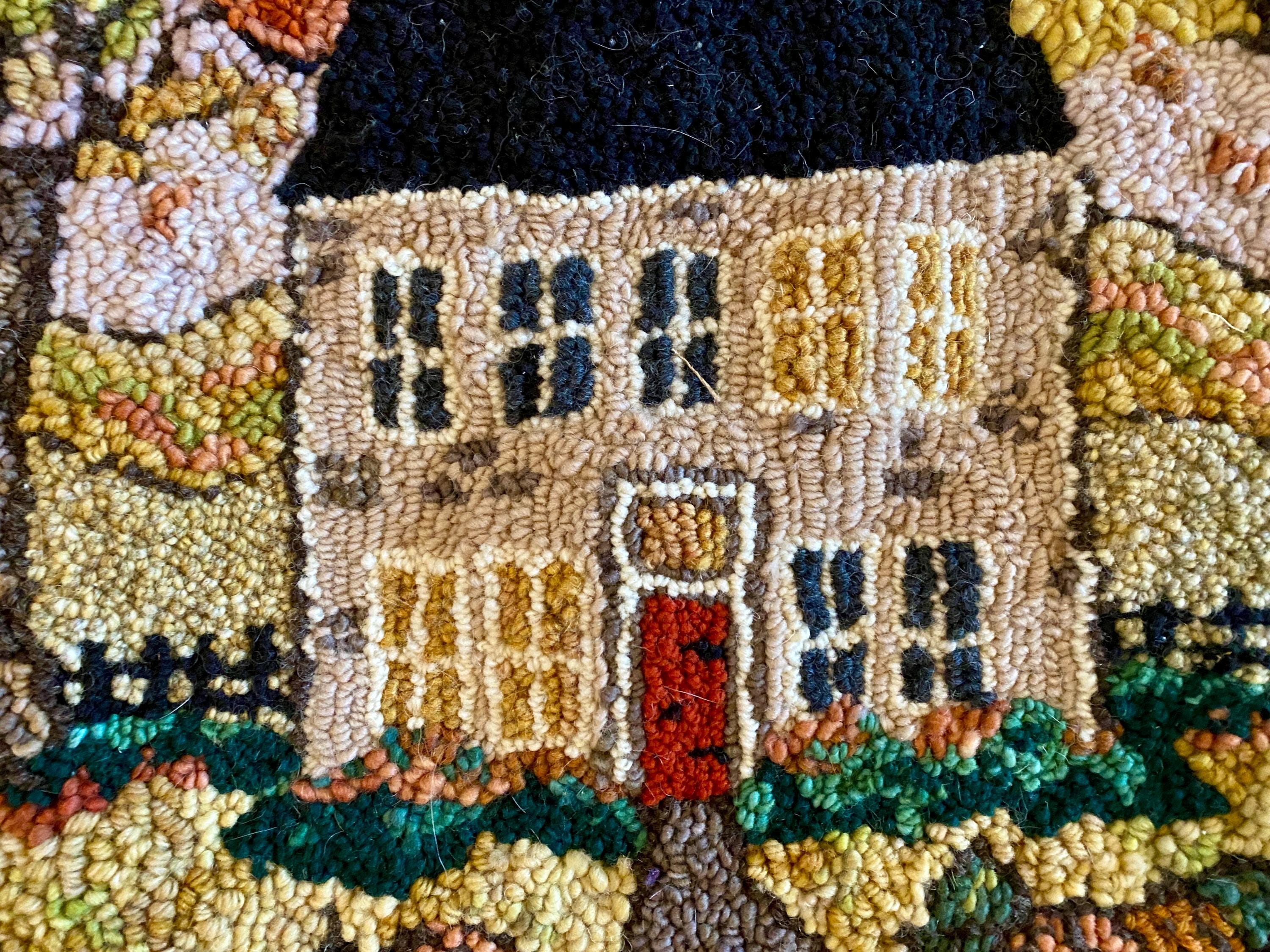 Rug Hooking Pattern, ‘the Seasons: Fall', Gridded Tracing Fabric ...