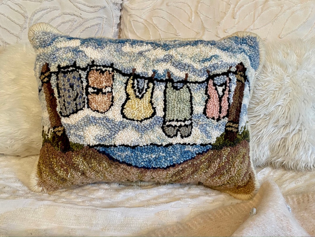 Rug Hooking Pattern, ‘the Last Day of Summer’ PAPER PATTERN, Gridded ...