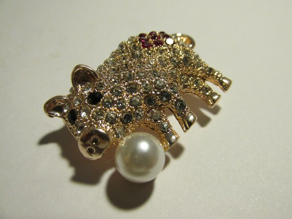 Rhinestone Studded Pig Pin 1 1/2 - Etsy