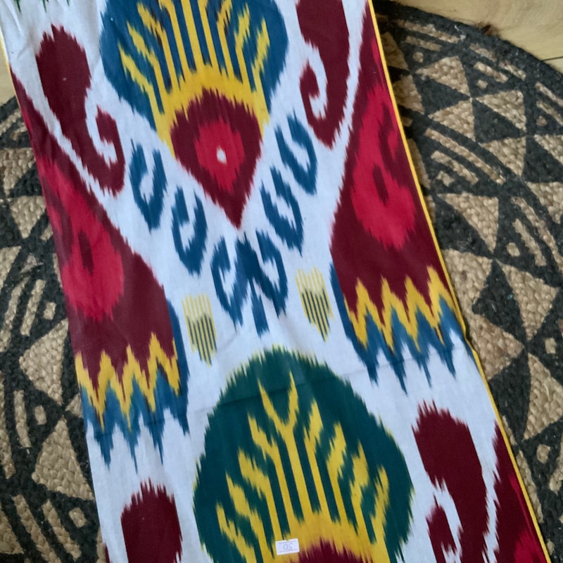 Red Ikat Fabric - Etsy