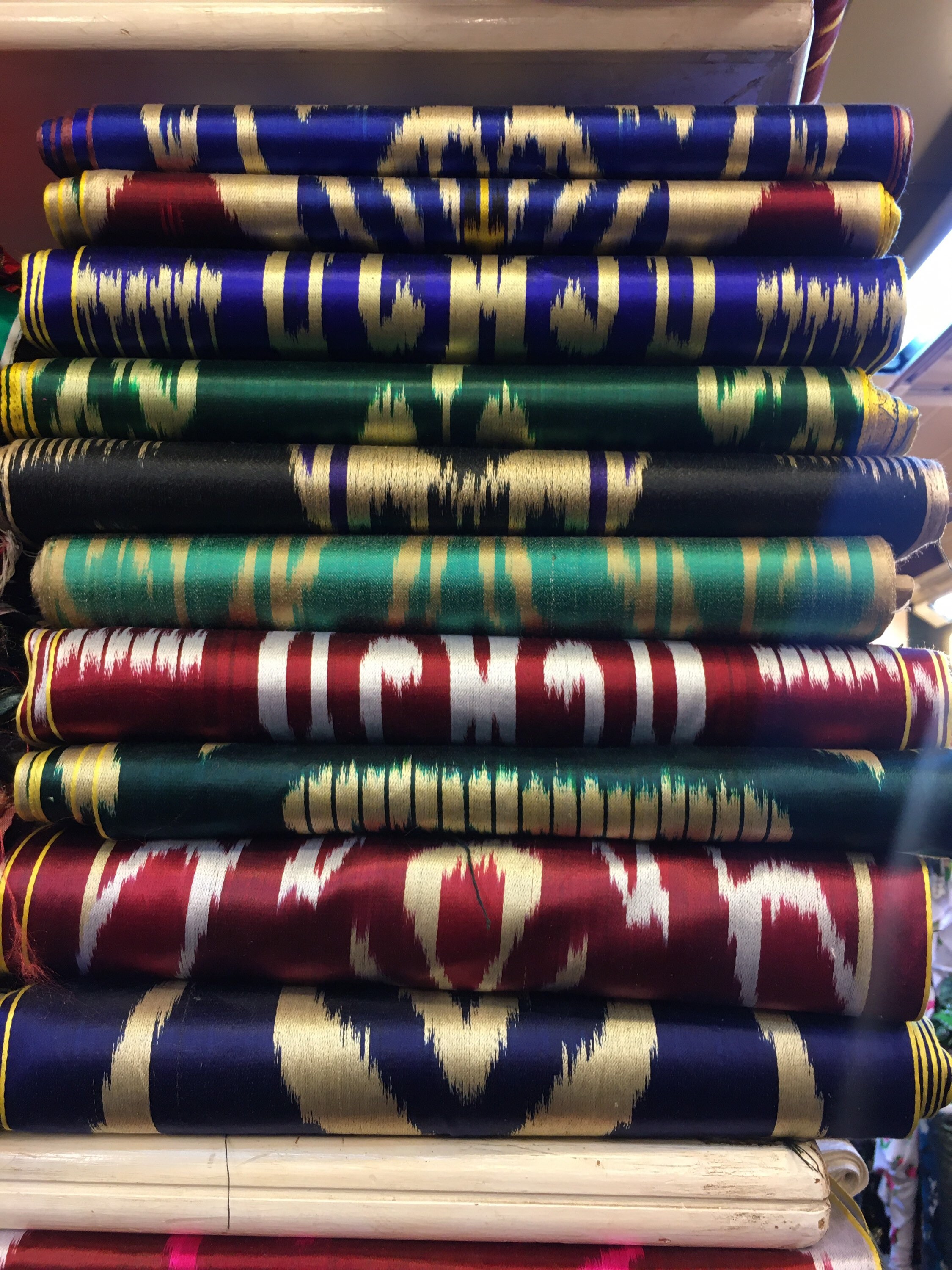 Velvet Ikat Fabric Swatches Uzbek Silk Ikat Swatches | Etsy