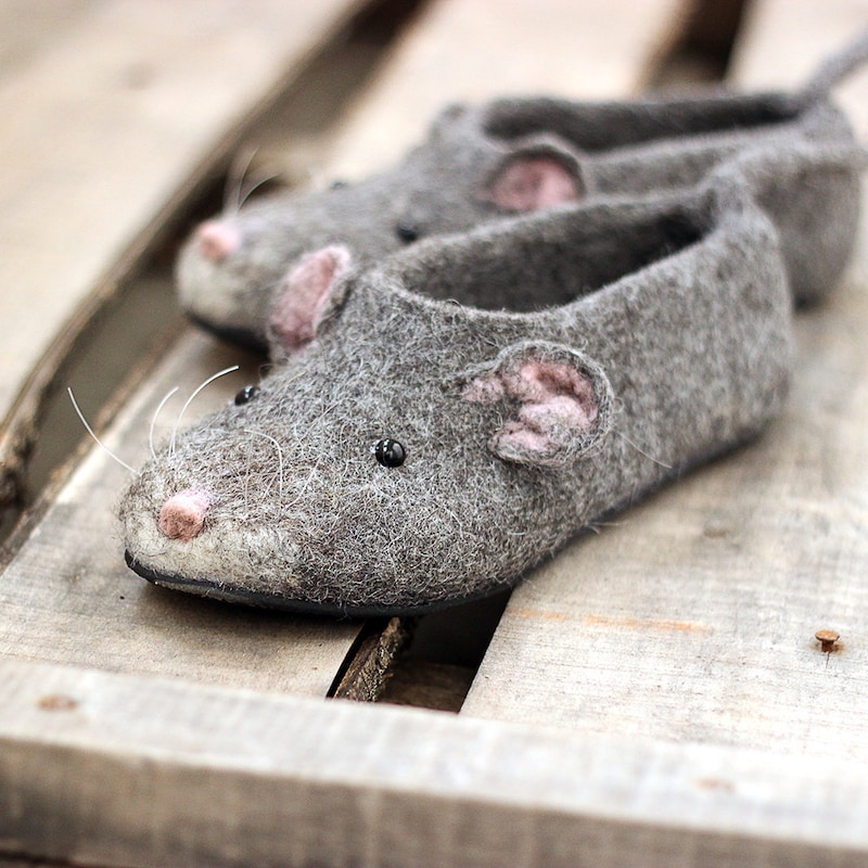 Rat Slippers - Etsy