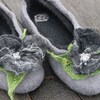 Mouse Woman Slippers, Custom Gray Mice, Rat, Felted, Personalized ...
