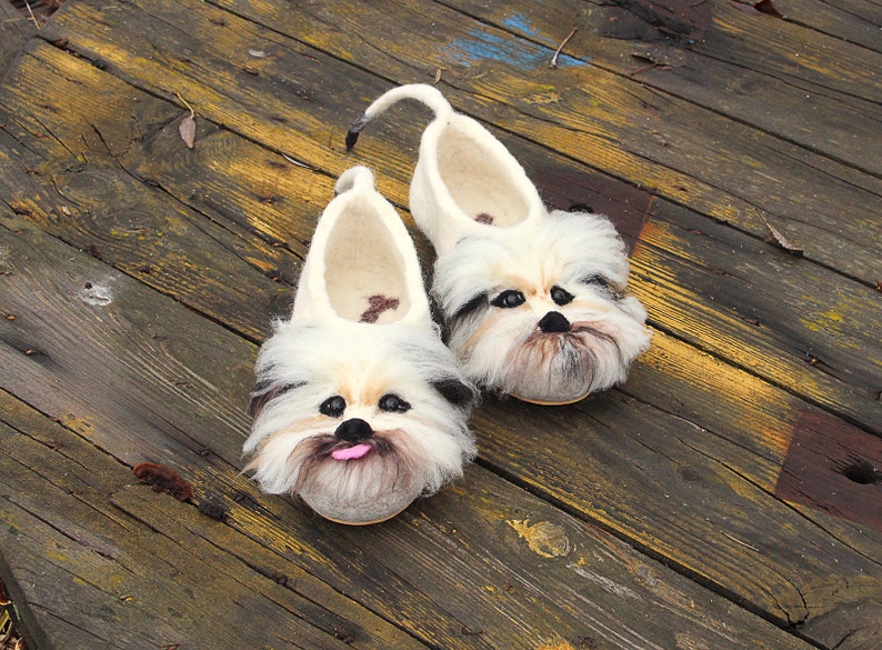 York Slippers Yorkshire Terrier Felted Dog Clogs - Etsy